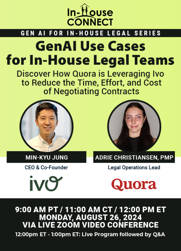 GenAI Use Cases for In-House Legal Teams: Discover How Quora is ...